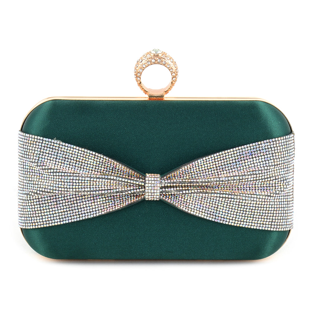 Satin Bow Tie Clutch – ECS